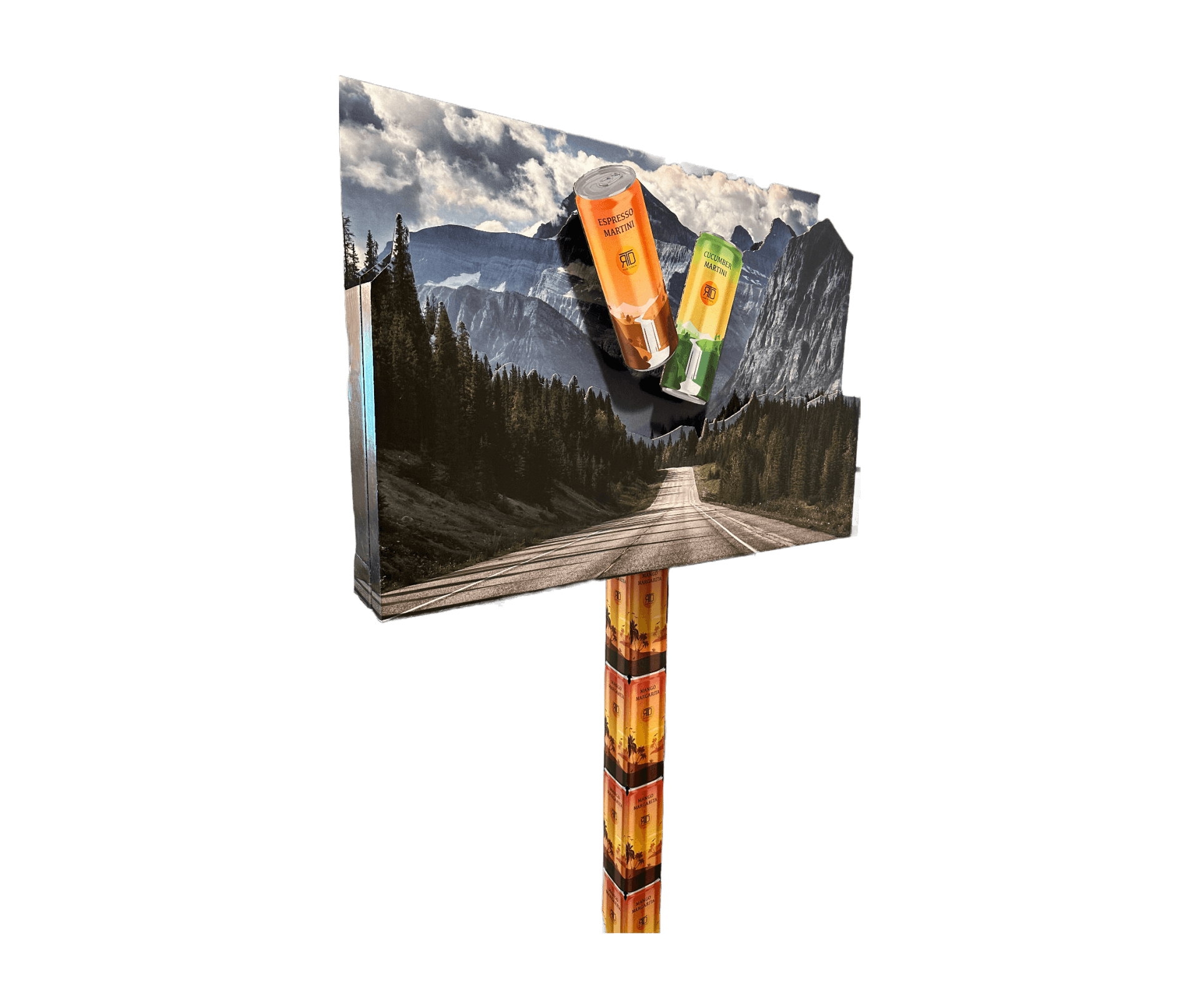 Cardboard Stand Pole Topper Signs | Abbott-Action
